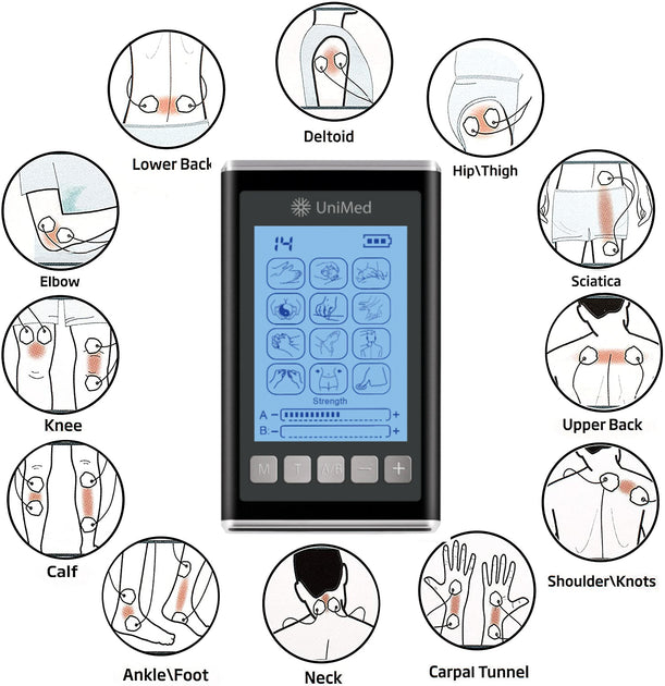 Unimed Pro X - High End, The Most Advanced TENS Unit Muscle Stimulator ...